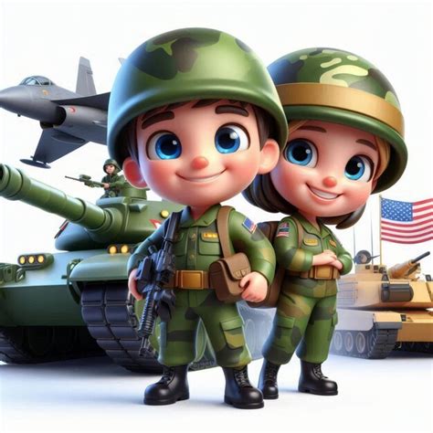 Imágenes De Caricaturas Militares Descarga Gratuita En Freepik