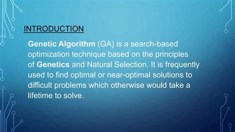 Flowchart Of Ga Pptx Genetics Science
