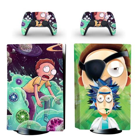Rick And Morty Console Skin Sticker And Controllers Design 1
