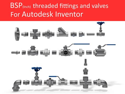 Autodesk Inventor Cad Library Piping No 1 3d Model Iam Pdf