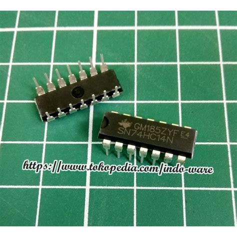 Jual 74hc14 74 Hc14 Ic Hex Inverting Schmidt Trigger Dip 14 Pin Kota