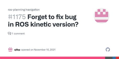 Forget To Fix Bug In ROS Kinetic Version Issue Ros Planning Navigation GitHub