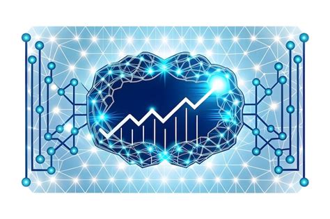 Efficient Cost Reduction In Blockchain Technology Flat Ai Concept With Downward Arrow