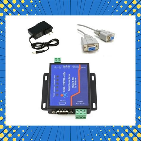 Conversor Serial Rs232 Rs485 Para Ethernet Tcp Ip Usr410s Shopee Brasil