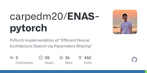 github carpedm20 enas pytorch pytorch implementation of efficient neural architecture search