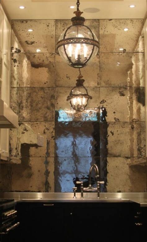 Antiqued Mirrored Tiles Mirror Tile Wallpaper For Antique Mirror Bar Backsplash 1914475