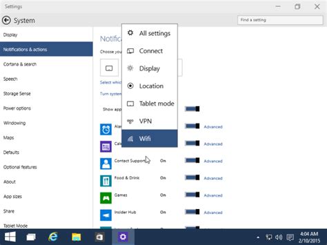 Quick Actions In Notification Center Customize In Windows 10
