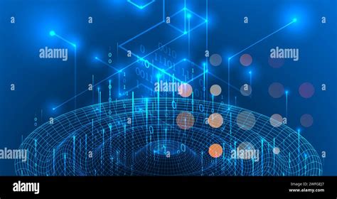 Futuristic Technology Background Plexus Structure Big Data Network Visualization Concept Hand