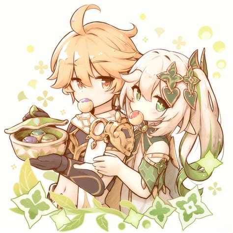 Aether And Nahida Genshin Impact Drawn By Kareya Danbooru