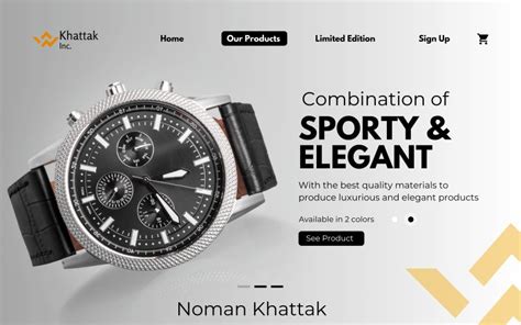 my latest project a watch shop website design m noman umar posted on the topic linkedin
