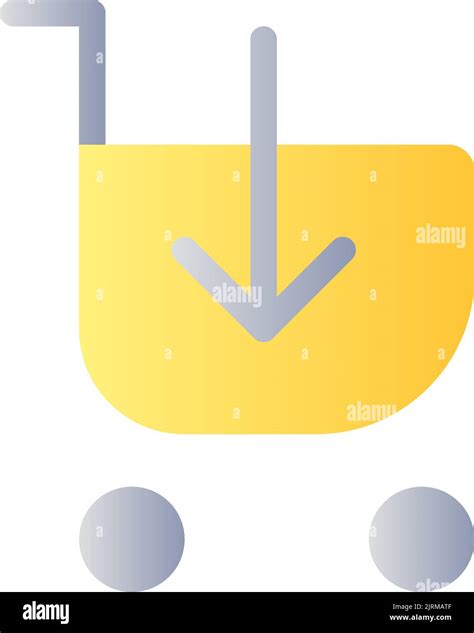 Loading Shopping Cart Flat Gradient Color Ui Icon Stock Vector Image And Art Alamy