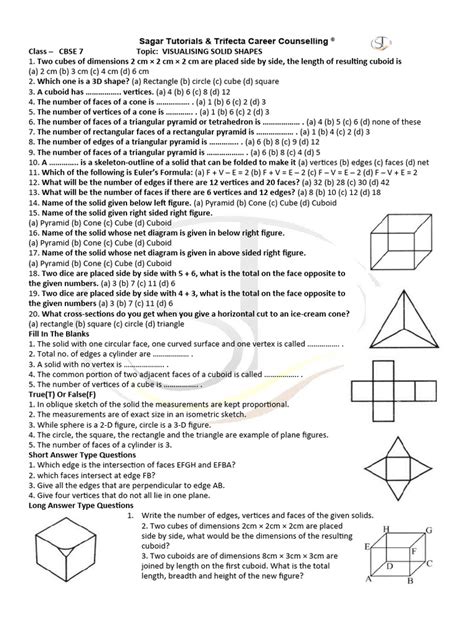 Cbse 7 Visualising Solid Shapes Pdf