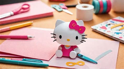 Хелло Китти из бумаги Youtube