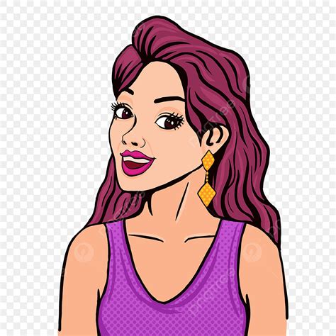 Pop Style Clipart Hd PNG Sexy Pop Style Girl Character Design Hand Painted Girl Pop Wind PNG