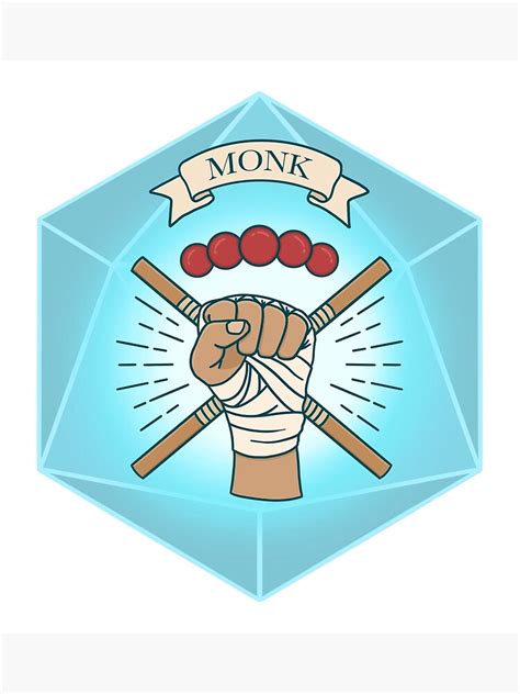 Monk Class Art Print For Sale By Arkroogs Redbubble