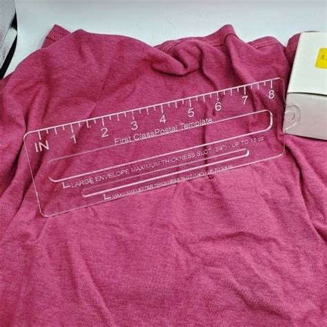 USPS First Class Letter Template Small Package Thickness Gauge Measurement Tool 8 Inch Ruler