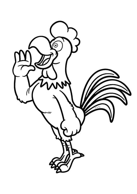 Раскраски Курица и гусь раскраска для детей Онлайн раскраска Идущая курица раскраска