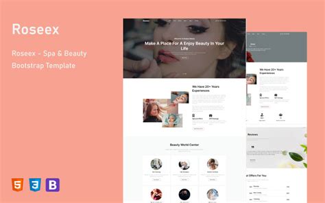 Roseex Spa And Beauty Bootstrap Html Website Template