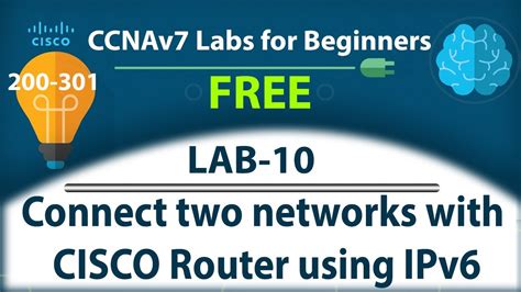 Connect Two Networks With CISCO Router Using IPv6 Lab10 Free CCNA