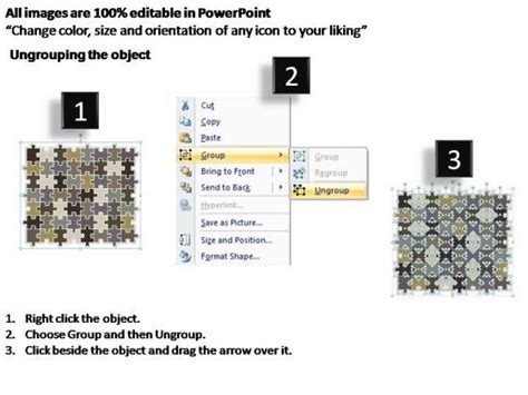 PowerPoint Process Graphic Rectangular Jigsaw Puzzle Ppt Slide
