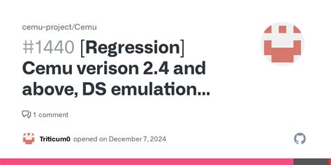 Regression Cemu Verison And Above DS Emulation Seems To Be Broken Issue Cemu