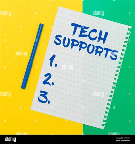 Text Showing Inspiration Tech Supports Internet Concept Help Given By
