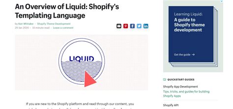 What Is Shopify Liquid A Quick Rundown Of The Basics