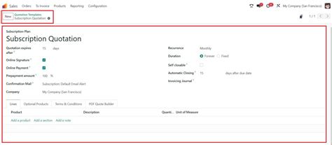 How To Customize Quotation Designs And Templates In The Odoo 17 Sales App