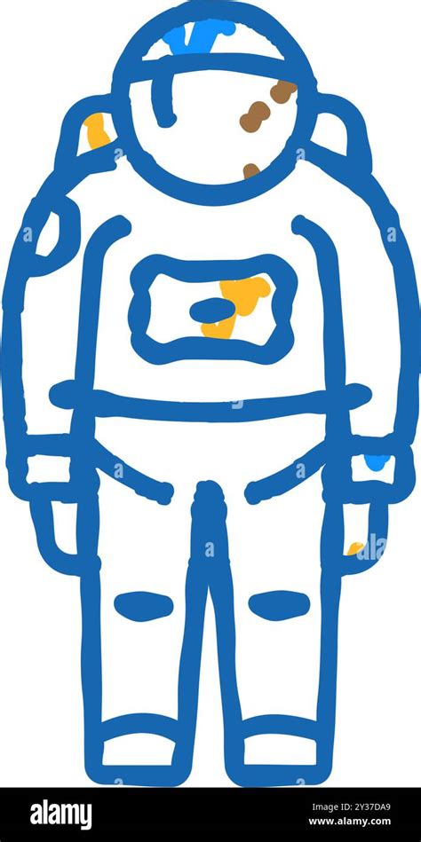 Spacesuit Space Exploration Icon Doodle Illustration Stock Vector Image And Art Alamy