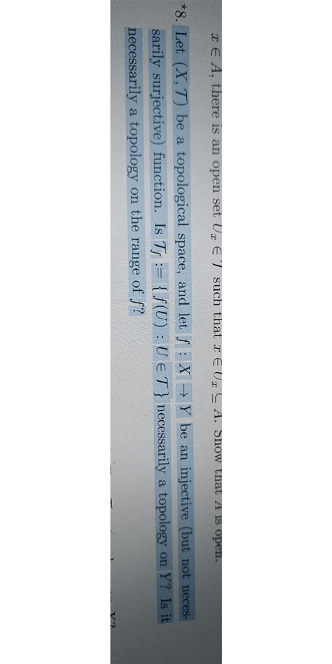 Does T F Contain The Empty Set If Yes How R Askmath