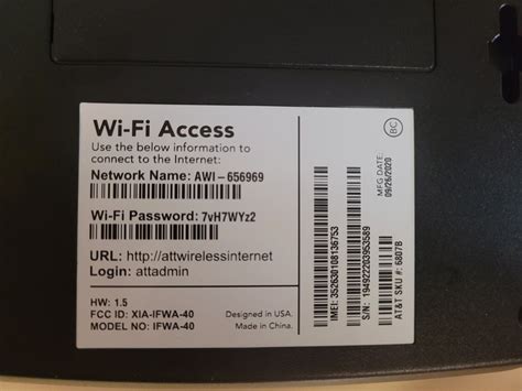 Att Wireless Internet Modem Ifwa Hotspot Black At T Ebay
