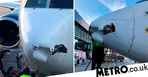 Passenger Plane Left With Gaping Hole After Crashing With Drone Metro