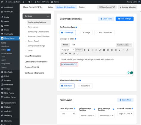 Fluent Forms Pdf Generator Documentation E2pdf Export Pdf Tool