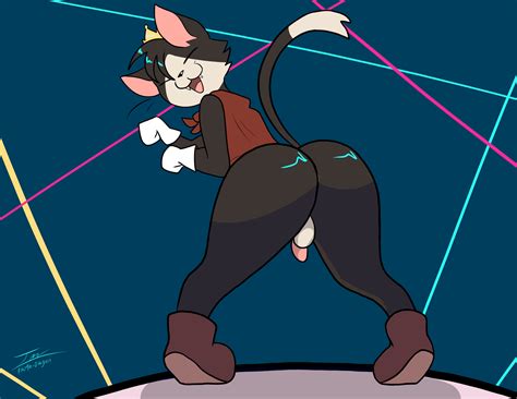 Rule 34 Animated Anthro Ass Black Body Black Fur Boots Cait Sith Ff7 Cape Closed Eyes