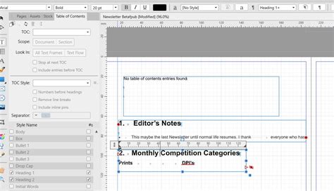 TOC In Publisher Pre V Archive Of Affinity On Desktop Questions MacOS And Windows