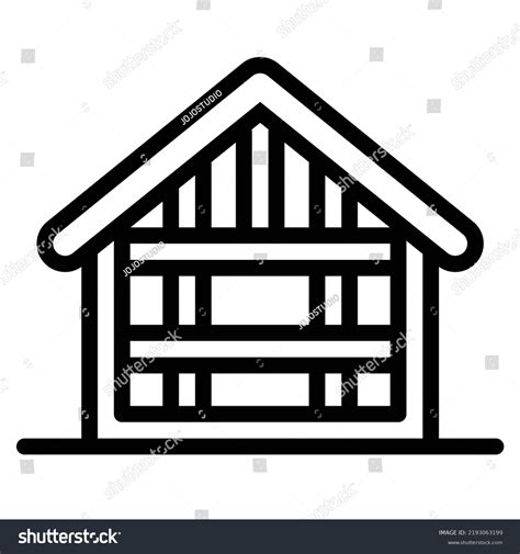 Structure Line Icon Vector Home Stock Vector Royalty Free 2193063199 Shutterstock
