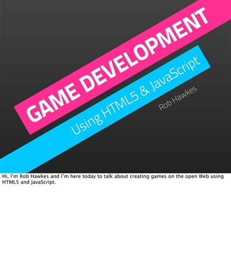 Ny Html5 Game Development With Html5 And Javascript Pdf