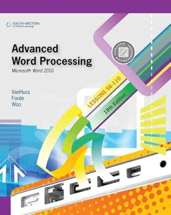 Advanced Word Processing Lessons Microsoft Word Available Titles Keyboarding Pro