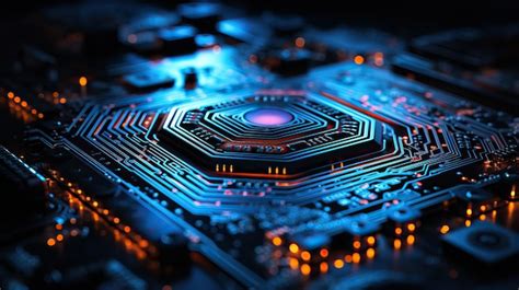 Premium Ai Image Futuristic Abstract Computer Circuit Board Technology Wallpaper Background