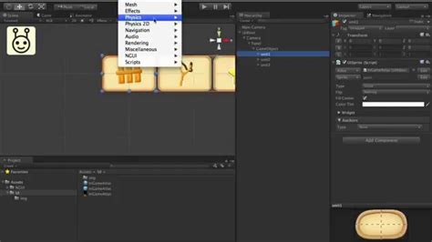 유니티 D 튜토리얼 NGUI로 커버플로우 간단 구현 Tutorial Unity Desktop screenshot