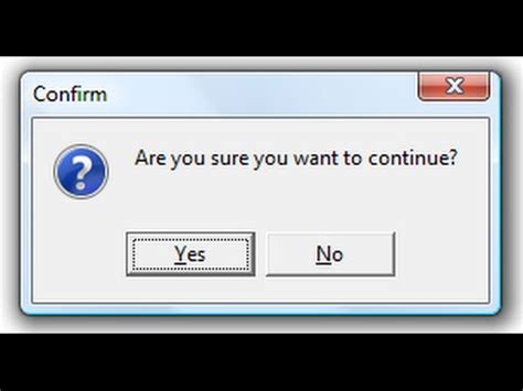 HOW TO CREATE A CONFIRM BOX YouTube