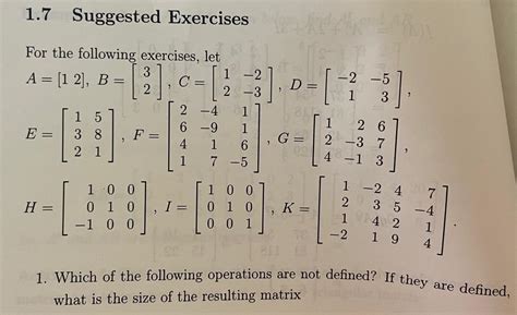 Solved For The Following Exercises Let Chegg