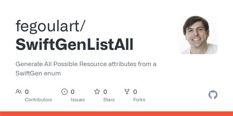 github fegoulart swiftgenlistall generate all possible resource attributes from a swiftgen enum