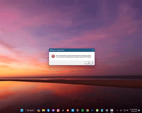 Fix Error The Code Execution Cannot Proceed Because Rcracksupport