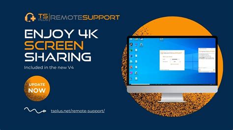 Tsplus Remote Support V4 Enhanced Performance 4k Screen
