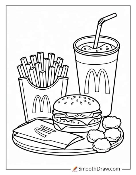 Mcdonalds Fries Coloring Pages