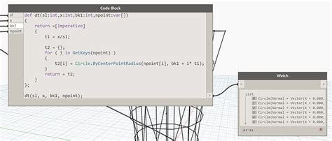 Code Block Function Designscript Dynamo