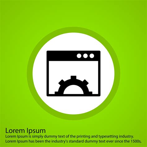 Vector Browser Setting Icon 413029 Vector Art At Vecteezy