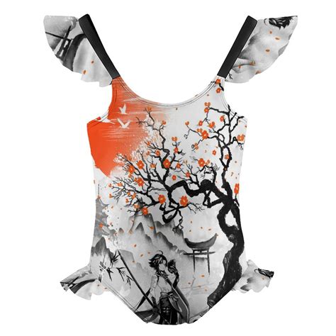 Girls Genshin Impact One Piece Swimsuit Bathing Suit Beachwear Walmart Com