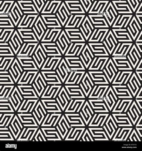Vector Seamless Lattice Pattern Modern Stylish Texture With Monochrome Trellis Repeating